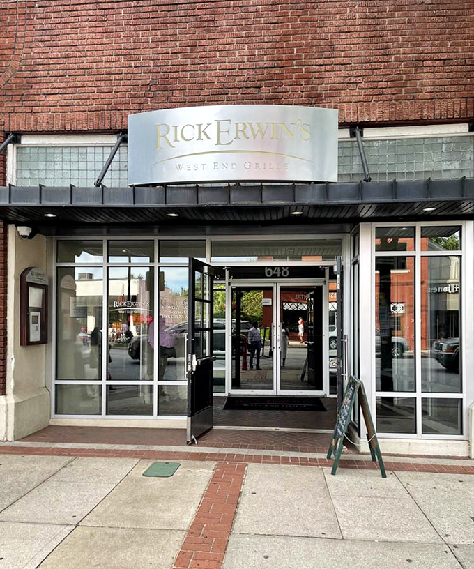 The entrance beckons like a portal to a more civilized world where dinner is an event and calories don't count.