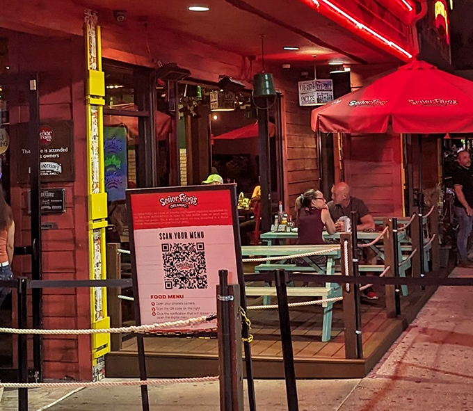 Outdoor seating for those who want their fiesta with a side of fresh air and people-watching on International Drive.