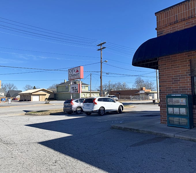 The parking lot view&mdash;where locals know to arrive early or be prepared to wait, a small price to pay for food that makes your soul do a happy dance.