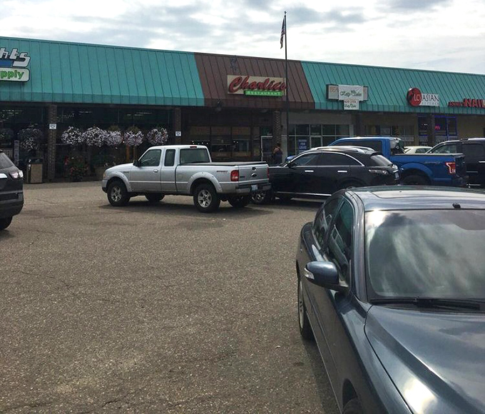 The packed parking lot tells you everything you need to know. In the restaurant world, full spaces outside mean happy faces inside.