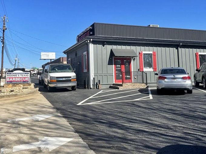 The parking lot &ndash; where vehicles gather like pilgrims at a shrine, their drivers united by the universal language of barbecue.