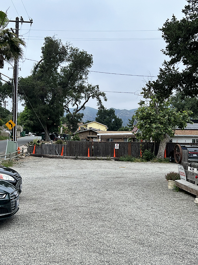 The gravel parking lot &ndash; where California's fanciest cars park alongside pickup trucks, united by their drivers' excellent taste in steak.