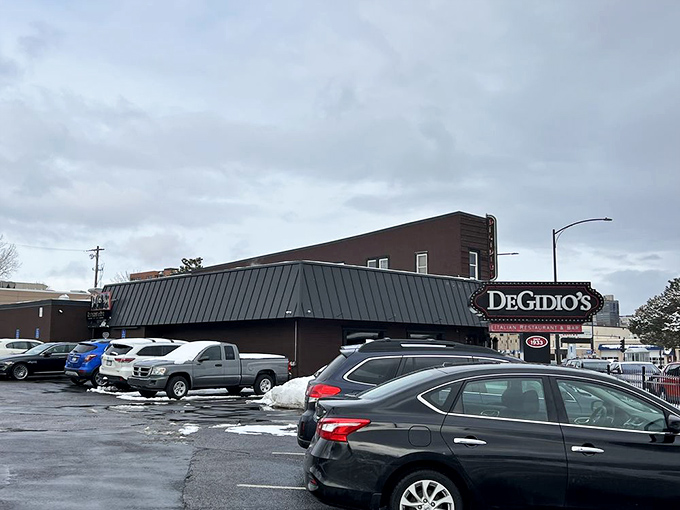 A full parking lot in Minnesota means one thing: really good food inside that's worth braving whatever weather's happening.