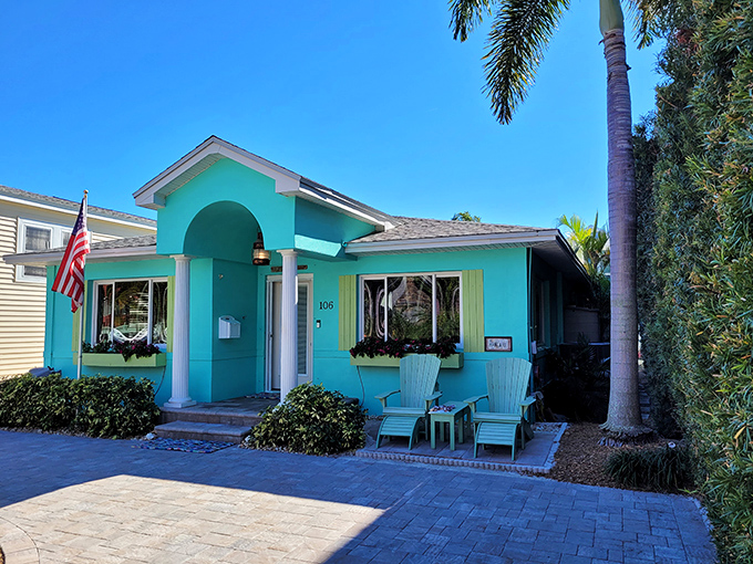 Old Florida charm lives on in these colorful beach cottages, where front porches invite you to sit and stay awhile.