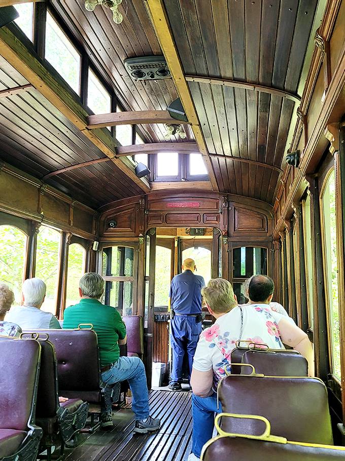 Polished wood paneling and vintage seating transport passengers to an era when travel was an occasion and the journey was the destination.