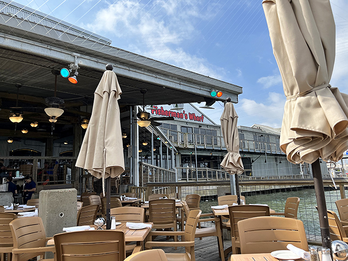 Waterfront patio dining where you can watch boats while savoring some of Texas's most incredible seafood offerings.