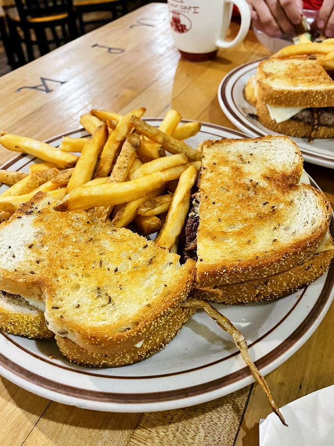 That grilled sandwich isn't just lunch&mdash;it's buttery, toasty perfection with golden fries that make you wonder why you ever bothered with kale smoothies.