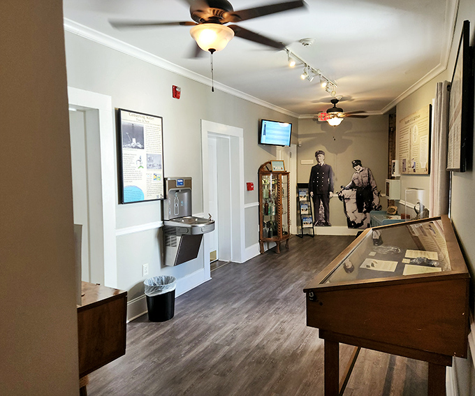 This pristine museum gallery walks visitors through Pensacola's maritime heritage with the cleanliness of a ship that's passed inspection.