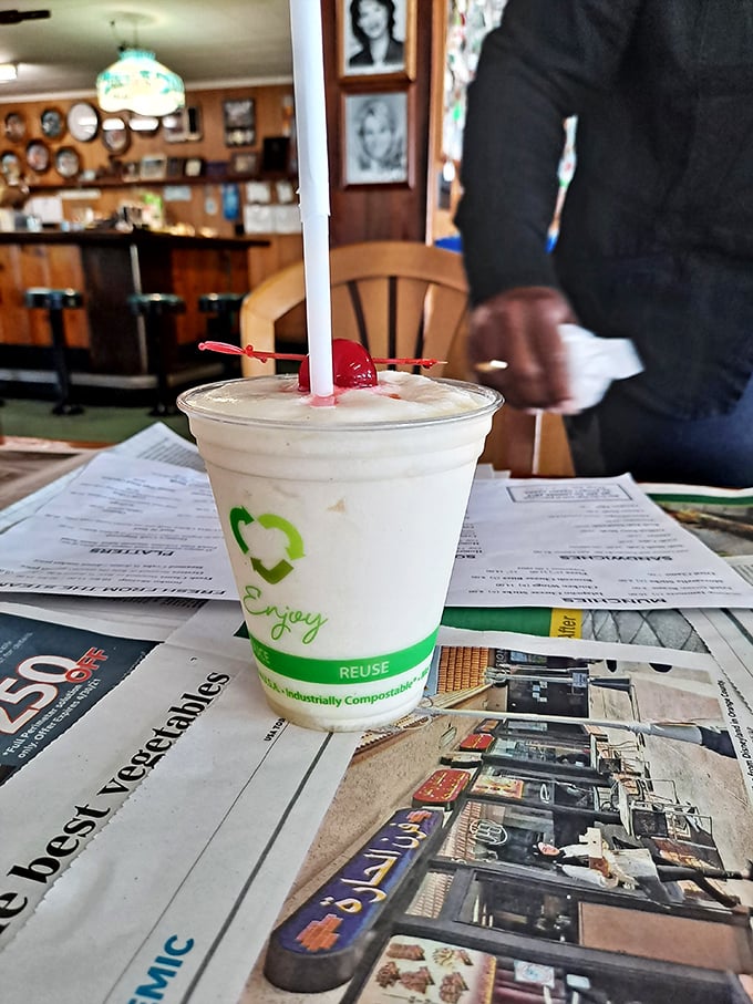 A creamy pi&ntilde;a colada with that signature cherry on top&mdash;because after wrestling with crab shells, you've earned this tropical vacation in a glass.