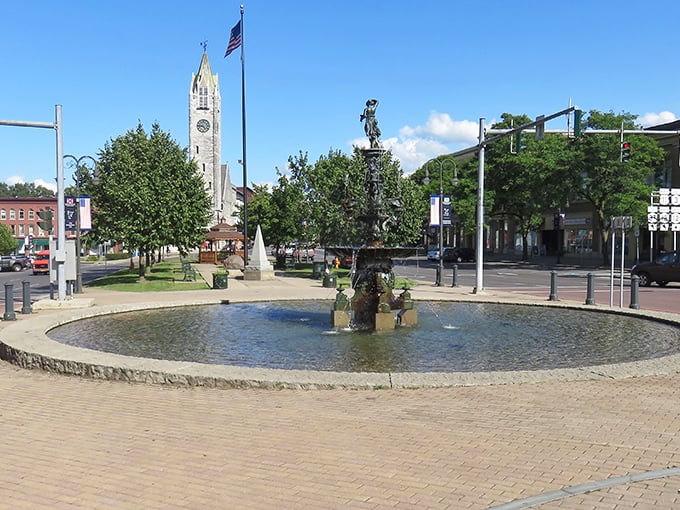 Public Square's fountain creates an oasis of tranquility in the heart of downtown&mdash;the perfect spot to contemplate life or just your lunch options.