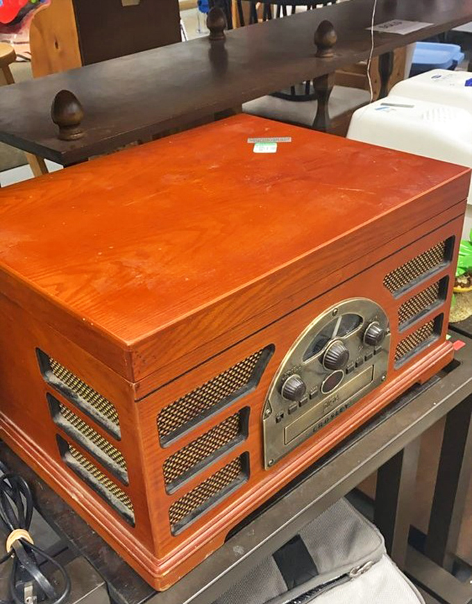 Vinyl enthusiasts, take note! This vintage-style record player combines old-school sound with modern convenience&mdash;perfect for your growing album collection.