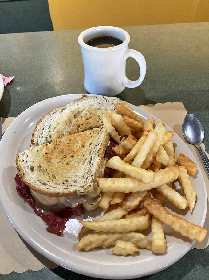 The Reuben sandwich&mdash;where corned beef, sauerkraut, and Swiss cheese hold their summit meeting, and world peace seems suddenly possible.