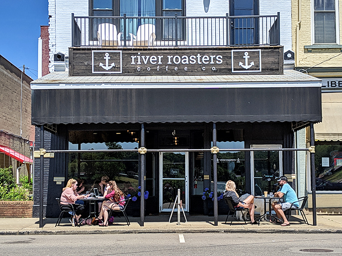 River Roasters Coffee Company serves as Pomeroy's living room. Where better conversations happen over better coffee, with the Ohio River providing the background music.