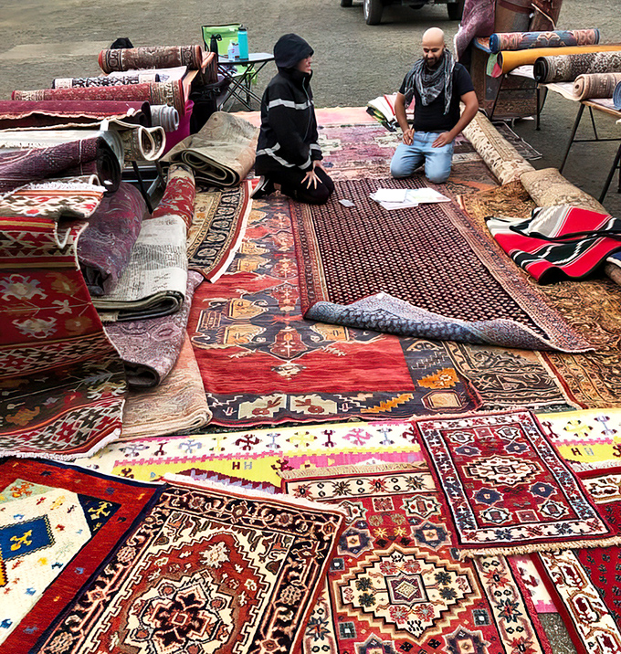 A magic carpet ride of options for floor coverings, where pattern-seeking shoppers can find that perfect rug to really tie the room together.