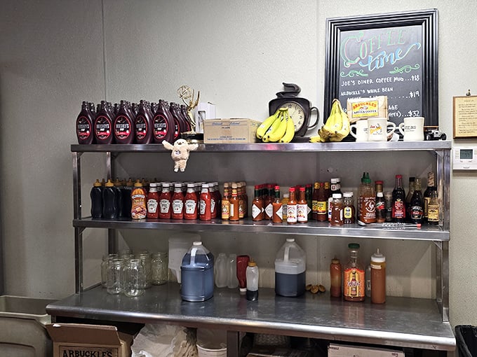 The sauce shelf &ndash; where hot sauce aficionados can find their perfect match, from mild flirtation to five-alarm commitment.