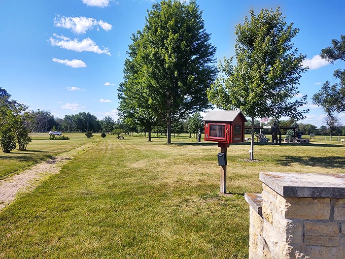 This little free library stands as proof that Prairie du Chien residents share books as freely as they share friendly waves and local gossip.