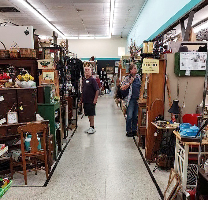 The treasure hunters in their natural habitat. That focused expression is universal—part concentration, part "please don't let anyone else grab that first."