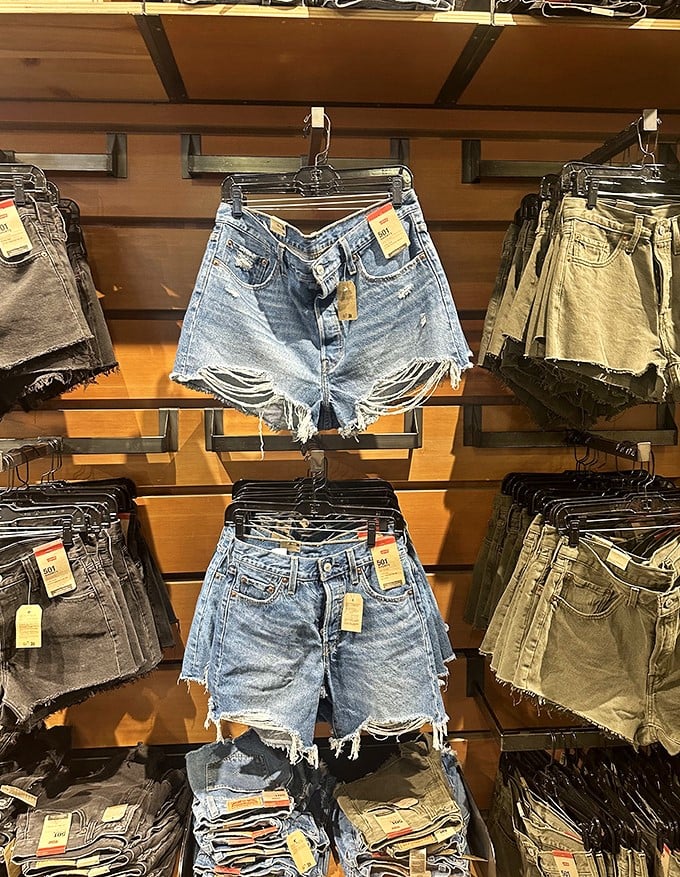 Denim shorts in every wash and distress level imaginable&mdash;because one person's "too many holes" is another's "perfectly broken in."