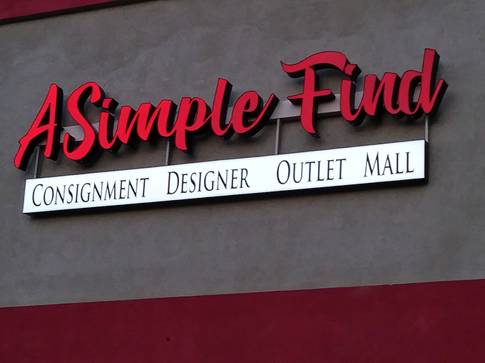 The sign says "A Simple Find," but we all know there's nothing simple about discovering the perfect piece that makes your house feel like home.