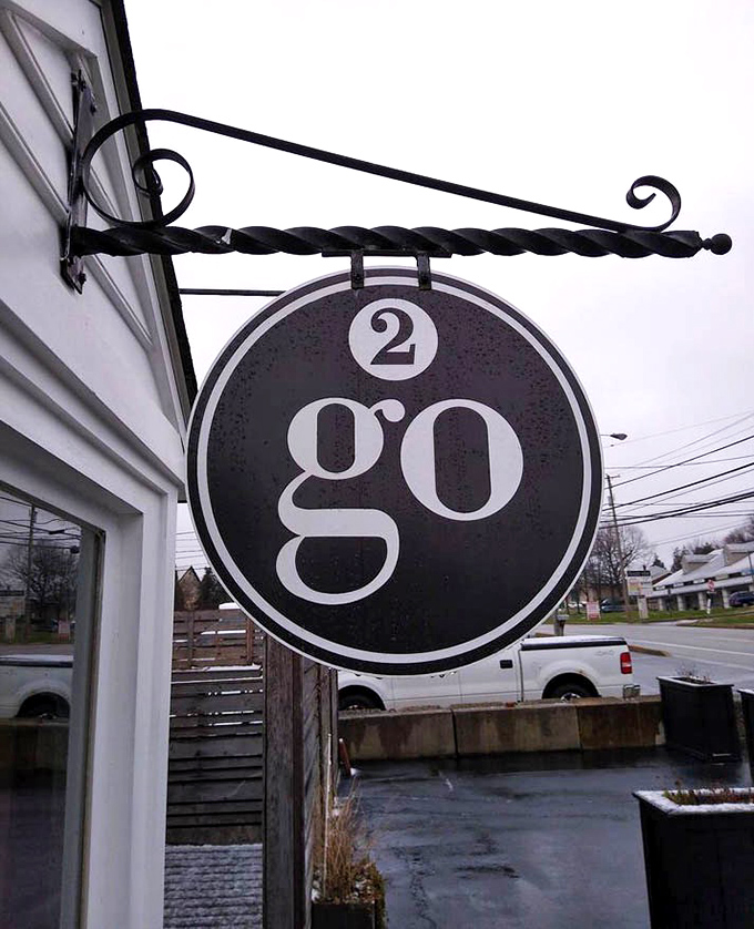 The iconic "2go" sign has become a symbol of breakfast excellence in Chester County. Like the Bat-Signal, but it summons pancake enthusiasts.