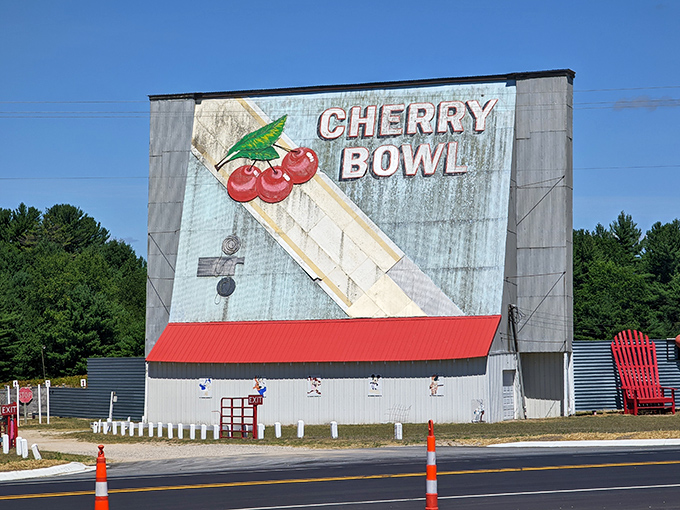 Hand-painted signage that's been directing traffic and hearts since your parents were dating.
