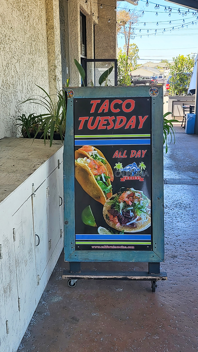 The Taco Tuesday sign isn't just an announcement&mdash;it's more like a public service announcement for your taste buds.