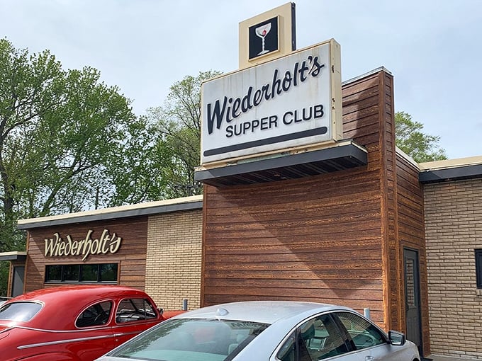 The sign beckons like a lighthouse for hungry travelers. When you see "Supper Club," you know you're in for the real deal.