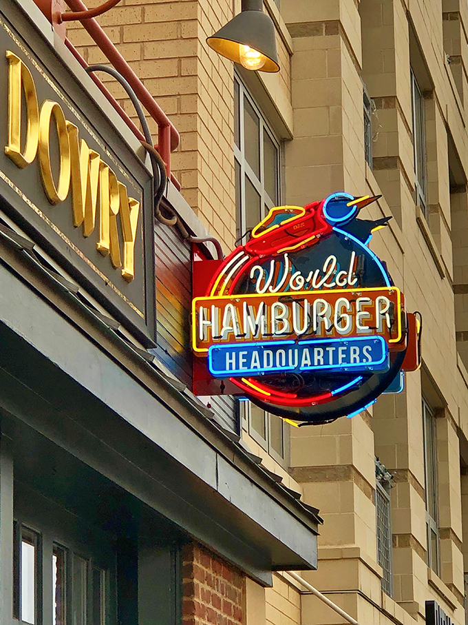 The neon "World Hamburger Headquarters" sign isn't just bragging&mdash;it's simply stating a delicious fact that locals have known for years.