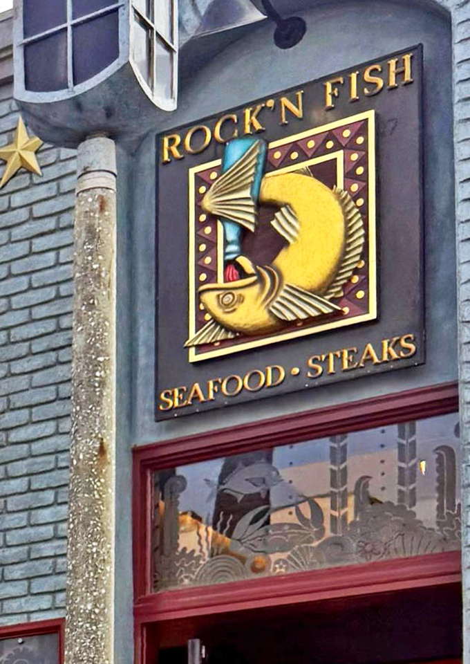 The whimsical golden fish sign has become an unofficial landmark in Manhattan Beach &ndash; part restaurant logo, part local maritime mascot.