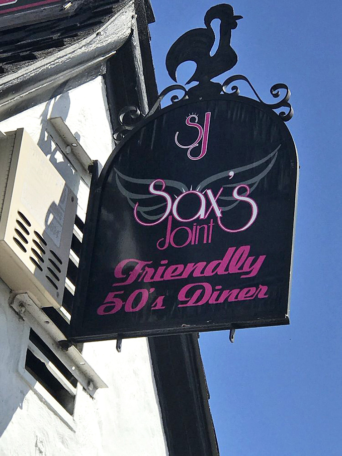 The sign says "Friendly 50's Diner" but locals know it as "The place worth driving an hour for breakfast."