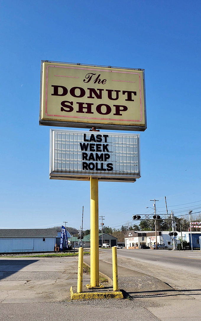 Even the roadside sign gets creative with weekly specials&mdash;last week's ramp rolls prove this place celebrates Appalachian flavors unapologetically and deliciously.