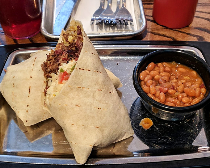 The burrito that proves barbecue knows no cultural boundaries&mdash;just delicious, smoky diplomacy.