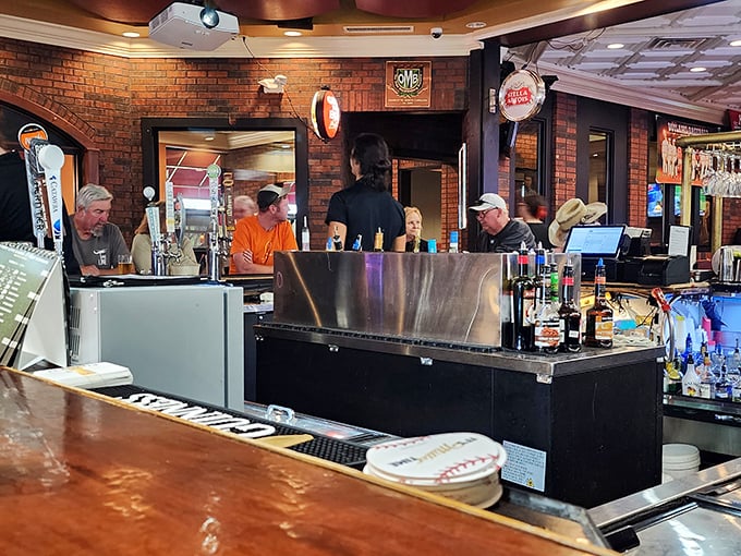 Behind every great meal is a team that makes it happen. The bar staff here orchestrates your evening with practiced precision.