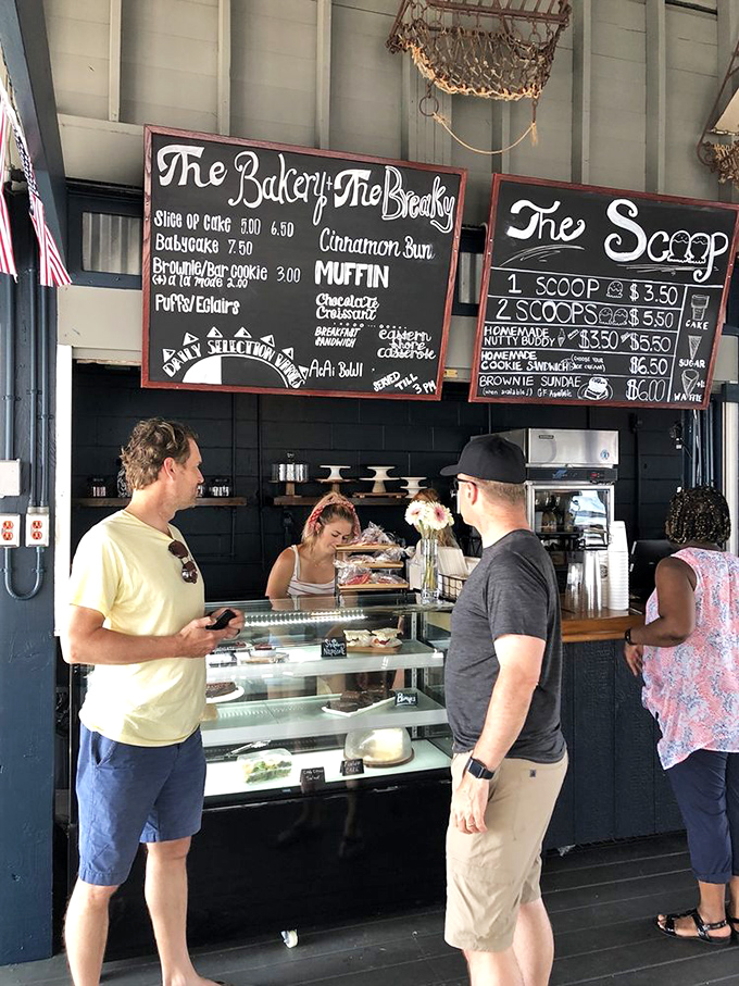 The bakery counter offers sweet redemption after a savory feast. Because after conquering a pile of crabs, you've earned that slice of cake or scoop of ice cream.