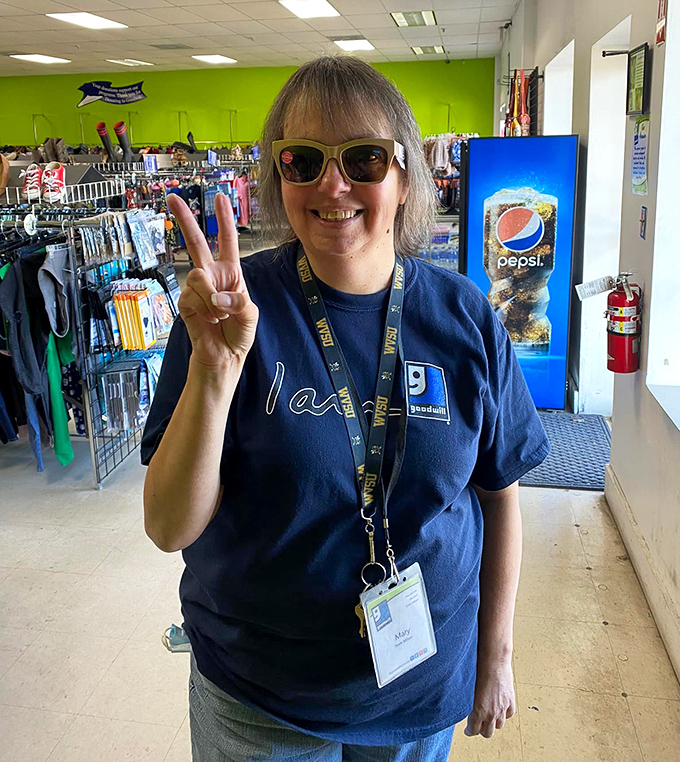 The friendly faces of Goodwill make treasure hunting even more delightful, turning shopping trips into community connections.