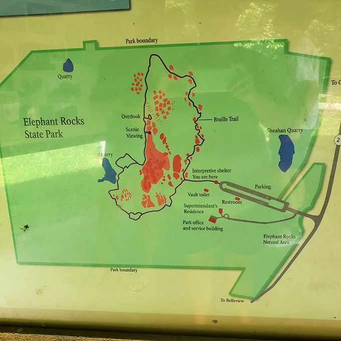 The treasure map to geological wonders &ndash; where X marks "you are about to have your mind blown by really old rocks."