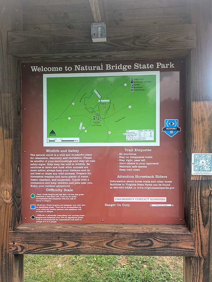 Trail etiquette reminders that essentially translate to: "Don't be that person everyone talks about at the ranger station later."