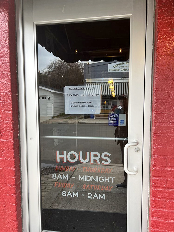 The hours posted on the door aren't just a schedule&mdash;they're a promise of consistency in a world where trendy spots change concepts faster than Richmond weather.