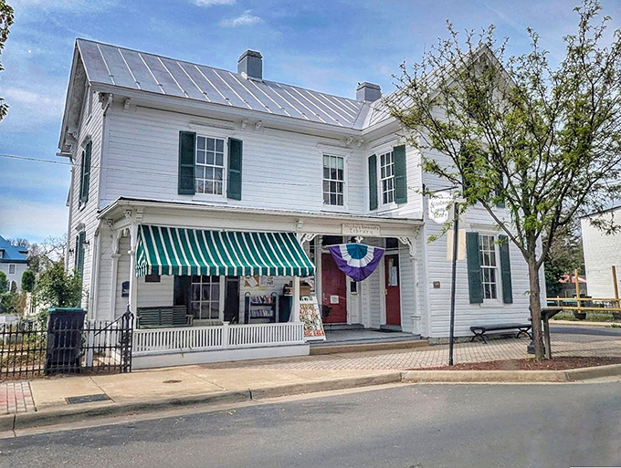 This charming white clapboard building with green awnings embodies the architectural heritage that makes Strasburg a preservationist's dream come true.