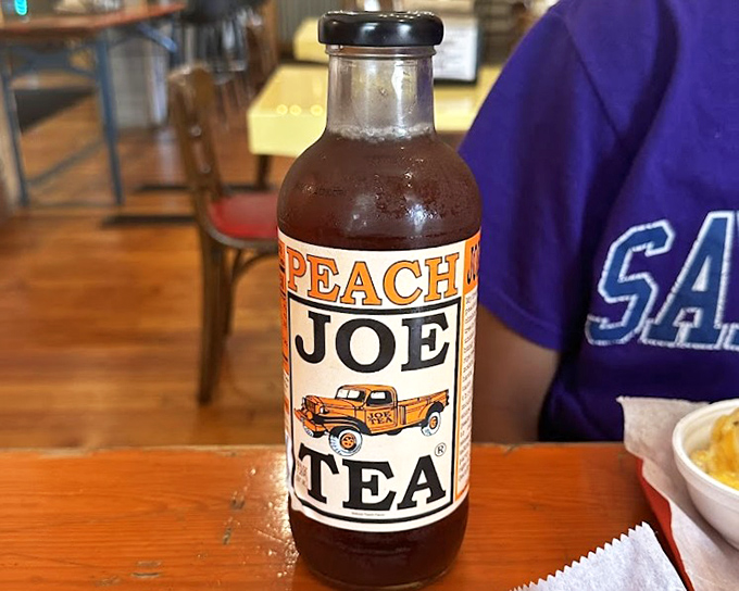 Sweet tea arrives ready to extinguish any spice fires and complement that smoky goodness.