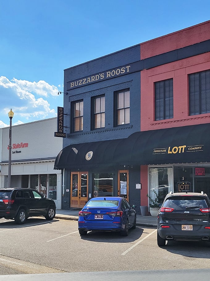 Buzzard's Roost Inn sits downtown looking exactly like the kind of place where you'd want to rest after exploring all day.