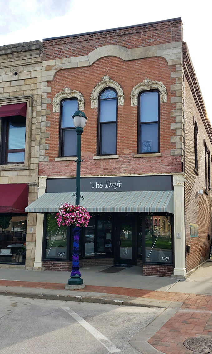 The Drift offers cocktails and cuisine in a historic building where exposed brick walls could tell stories that would make your grandmother blush.