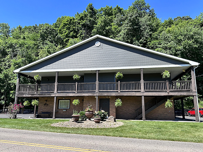 The Roscoe Boutique Motel's wide porch practically begs you to sit a spell and remember when "social" didn't require "media" to be enjoyable.
