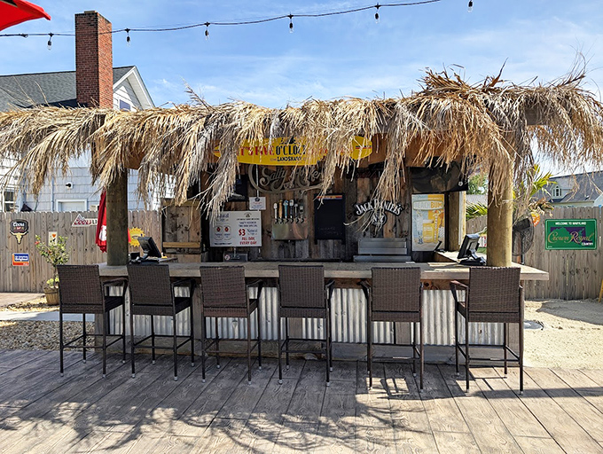The tiki bar brings tropical vibes to the Chesapeake, where island drinks and bay breezes create the perfect summer cocktail of experiences.