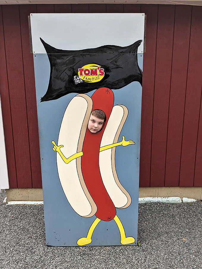 The photo op that turns visitors into walking advertisements&mdash;because who doesn't want to be a hot dog for five seconds?