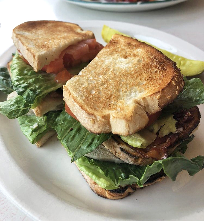 The BLT&mdash;a sandwich so perfect it needs no reinvention. Crispy toast, garden-fresh lettuce, and bacon that actually lives up to its promise.