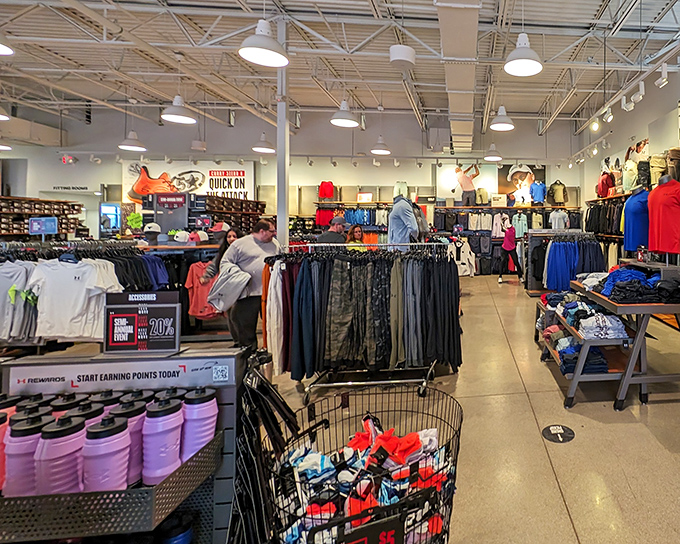 Under Armour's Factory House&mdash;where athletic aspirations meet affordable reality in a sea of performance gear that won't perform disappearing acts on your bank balance.