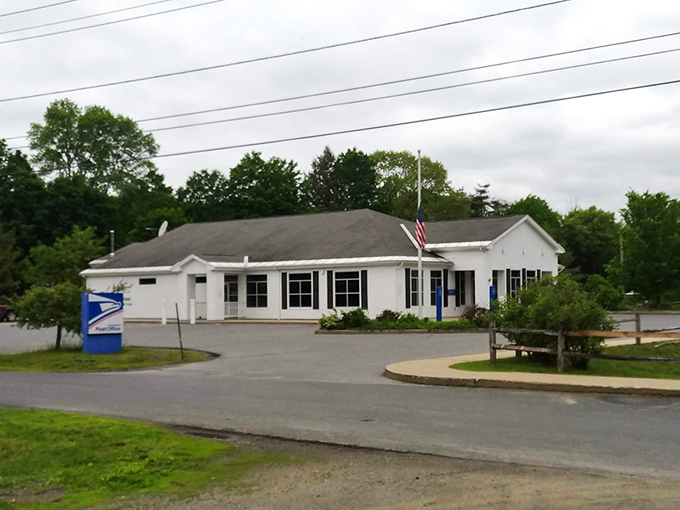 Even the post office manages to be charming here, where mail delivery still comes with human connection.