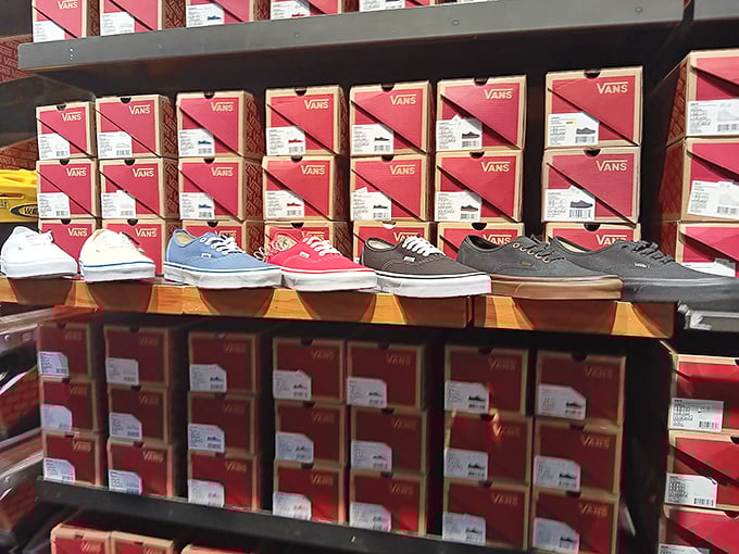 Vans displays a rainbow of casual cool for feet of all ages. This isn't just shoe shopping&mdash;it's an investment in your children not calling you "lame."