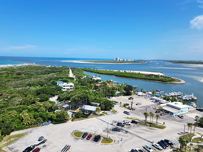 From the top, you'll see why sailors relied on this beacon&mdash;the view stretches endlessly across ocean, inlet, and coastal paradise.